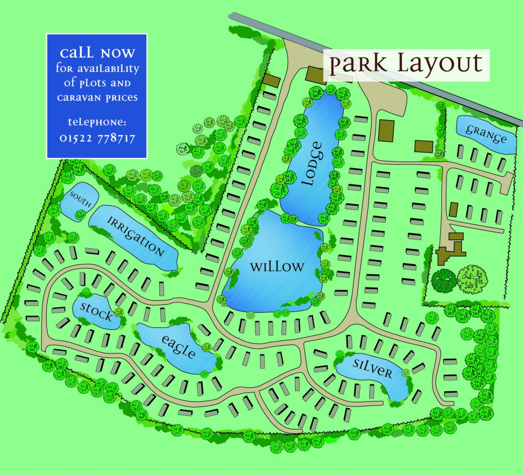 Lowfields Country Retreat » Park layout